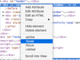 Css See Hover State In Chrome Developer Tools Stack Overflow
