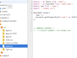 Html Using Chrome To Debug React Typescript Tsx File Webpack