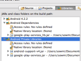 Eclipse Android Google Play Services Lib Dependencies Stack