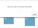 Javascript Fullcalendar Remove Event By Popup Modal Strange Behavior