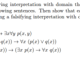 Finding Interpretations For First Order Logic Mathematics Stack Exchange