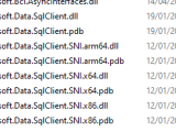 C Microsoft Data Sqlclient Sni Dll Not Output By Vs Build Stack