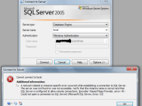 Sql Server 2005 Connectivity Problems Stack Overflow