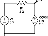 Current Dependent Source Circuit Find Voltage Electrical