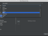 Android Navigation Architecture Component New Resource Dialog Doesn