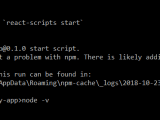 Reactjs Error With Npm Start After Create React App Stack Overflow