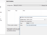 C Eclipse Artifact Name Variable While Build Steps Stack Overflow