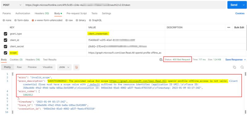 Scope Issue In Azure Graph Rest Api Java Stack Overflow - Premium Colorful Design Gallery - HD