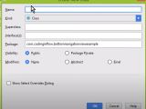 How To Change The Settings For Adding Java Class For Android Studio