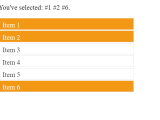 Javascript Selecting Consecutive Elements Using Jquery Selectable