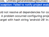 Gradle Android Failed To Notify Project Evaluation Listener Stack