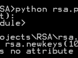 Algorithm Function Error For Python Rsa Module Stack Overflow