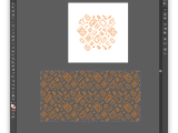 Structured Pattern Random Elements In Illustrator Graphic Design