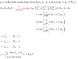 Math Compute The Three Dimensional Discrete Cosine Transform Code