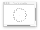 Python Center The Flower Using Turtle Stack Overflow