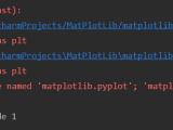 Python Matplotlib Pyplot Does Not Work With Pycharm Stack Overflow