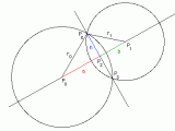 Algorithm Circle Circle Intersection Points Stack Overflow