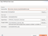 Php Phpunit In Eclipse Cannot Create Test Case From Existing Class