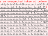 Angularjs Angular Throwing Unexpected Token Because Of Less Stack