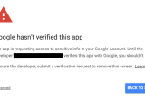 Php Google Hasn T Verified This App The App Is Verified Stack Overflow