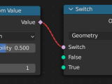 Geometry Nodes Random Boolean To Switch Not Working Blender Stack