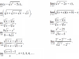 Please Help Me Solve These Limits Mathematics Stack Exchange