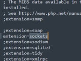 Enable Php S Sockets Extension Uncommenting On Php Ini Not Working
