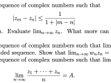 Real Analysis On Complex Sequences Inequalities Mathematics Stack