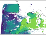 Matplotlib Cartopy Coastlines And Contourf Interfering Stack