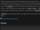 Sql Server Understanding Sql Definition Syntax Stack Overflow
