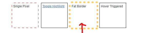 Add a blinking animation to a dotted border with CSS