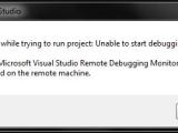 Visual Studio 2008 Vs2008 Unable To Start Debugging Remote