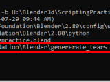 Python Blender 2 8 Command Line Errors On Running Script Blender