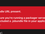 Reactjs React Native App Throws No Bundle Url Present But Works On