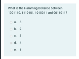 Math How To Calculate Hamming Distance For More Than 2 Inputs Stack