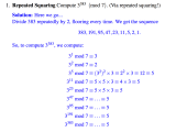 Discrete Mathematics Repeated Squaring Techniques Mathematics Stack
