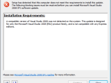 Sql Server R2 Installation Error Update Visual Studio 2008 To Sp1