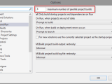 C Visual Studio 2013 Solution Building Not In Build Order Stack