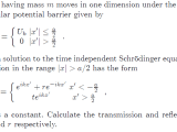 Quantum Mechanics Normalization Of Potential Barrier Solution