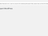 Php Import Wordpress Showing Blank Screen Stack Overflow