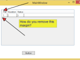 C Remove Wpf Gridview Item Margin Stack Overflow
