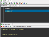 Database Oracle Sql Developer Doesn T Run Commit Command On Worksheet