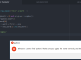 Running Python Programs In Atom On Windows Stack Overflow