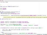 Android Cannot Resolve Constructor Googlesigninoptions Stack Overflow