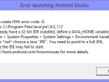 Android Failed To Create Jvm Error Code 6 Stack Overflow
