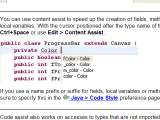 Java Eclipse Not Giving Me Variable Name Suggestions Stack Overflow