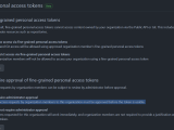 Github Create Personal Access Token Request For Organization Stack