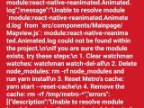 React Native The Development Server Returned Response Error Code 500