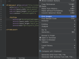 In Android Studio The Action Find Usages By View Id In Xml Layout
