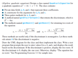 Quadratic Equation Java Class Stack Overflow
